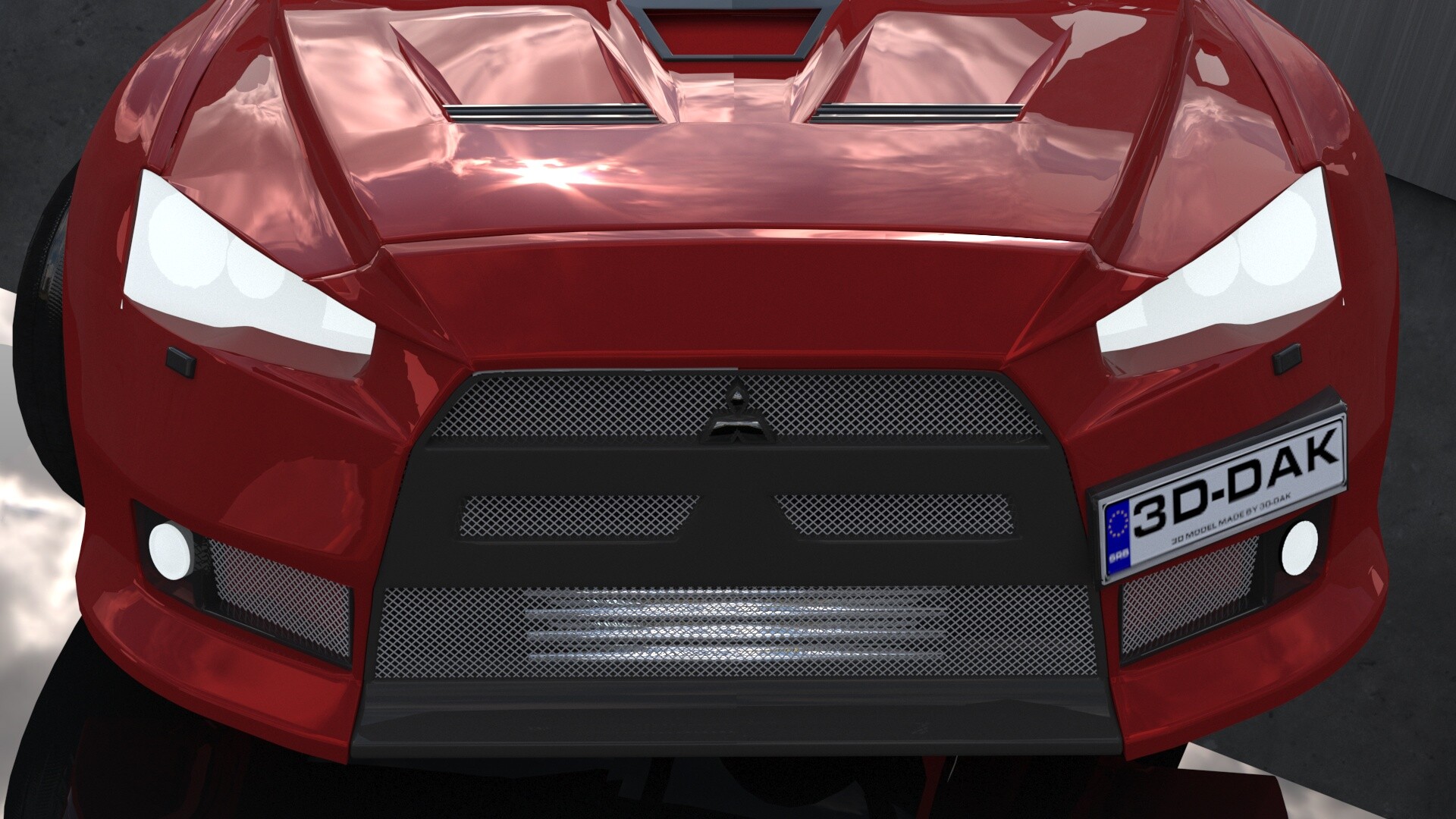 ArtStation - Mitsubishi Lancer EVO X