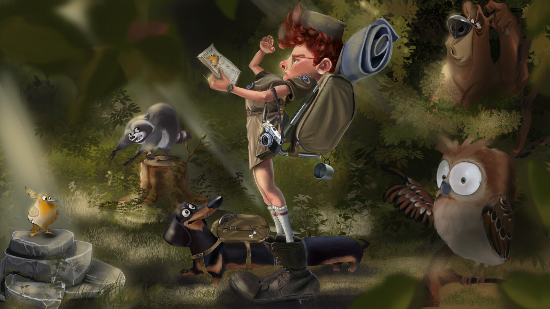 ArtStation - cartoon nature