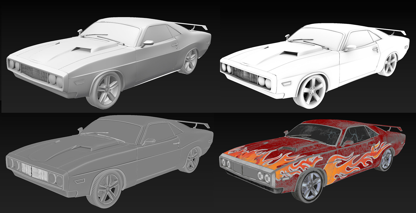 Shubham Singh - 70's Dodge challenger