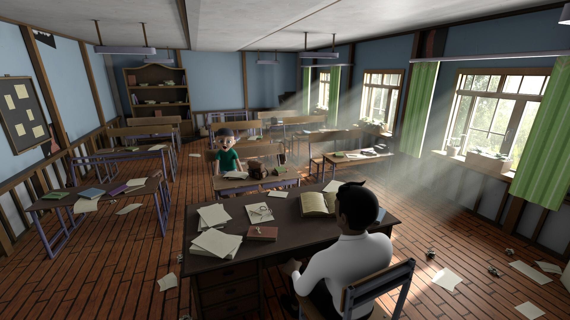 ArtStation - 3d environment lighting and texturing, rendering