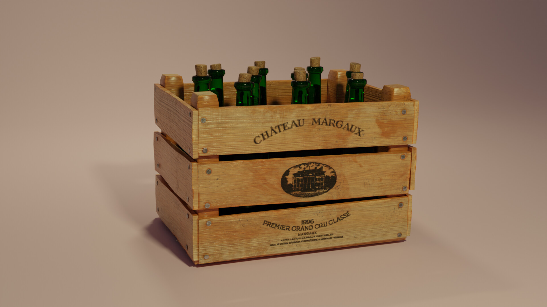 ArtStation - Crate of Bottles