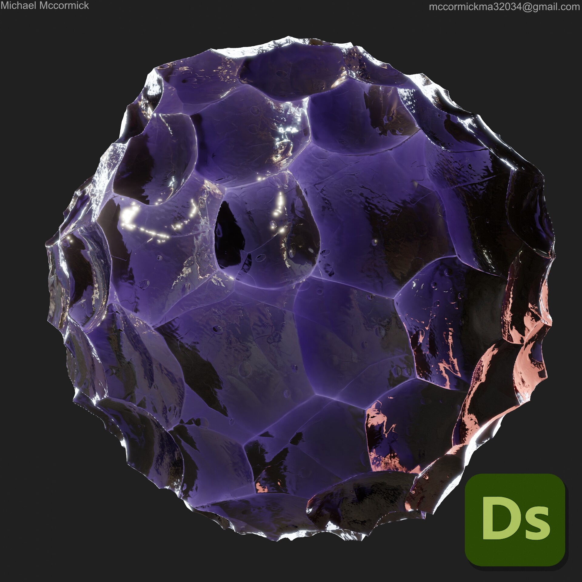 ArtStation - Stylized Obsidian