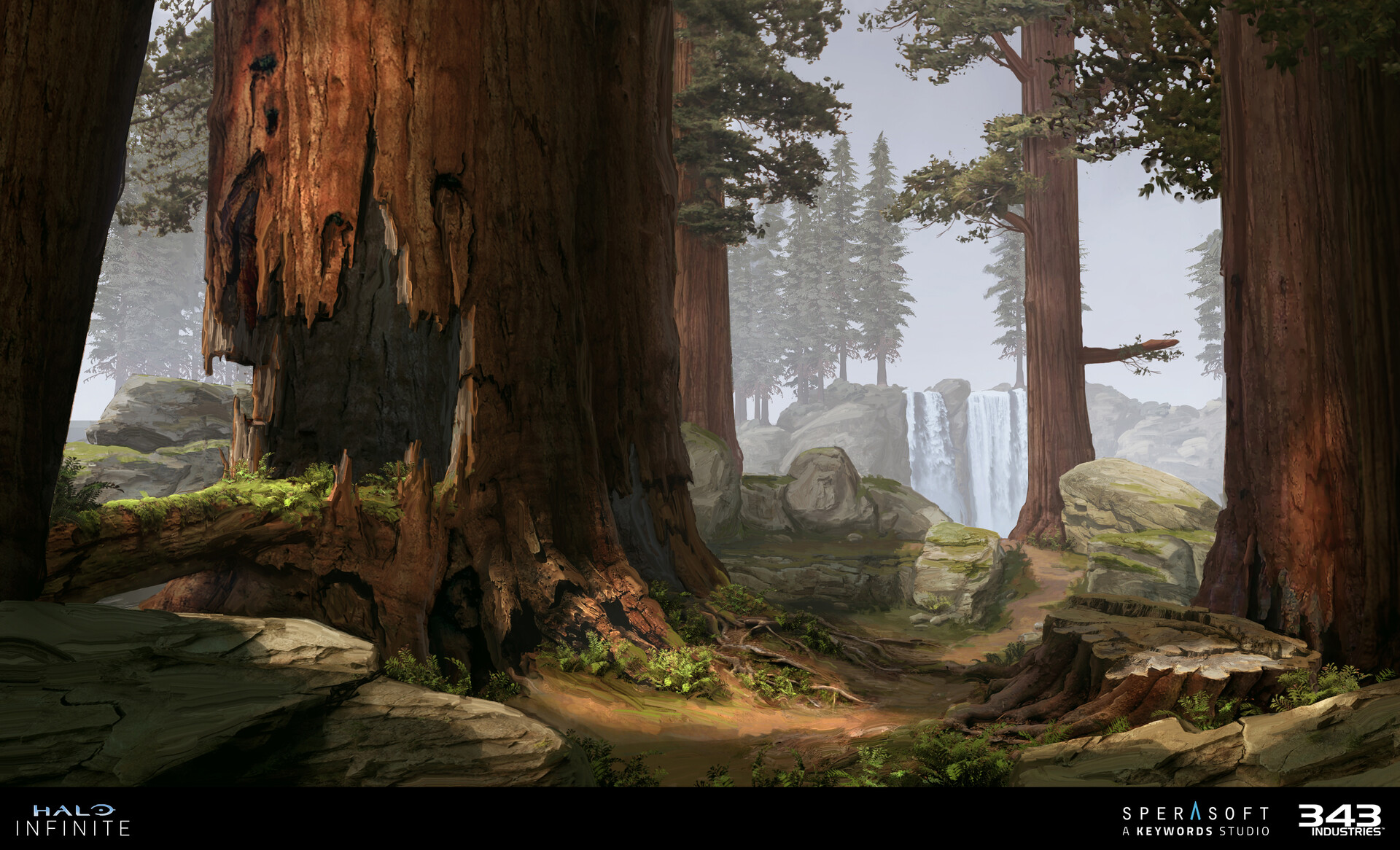 Anna Shulgina - Halo Infinite: Forest map environment concept arts