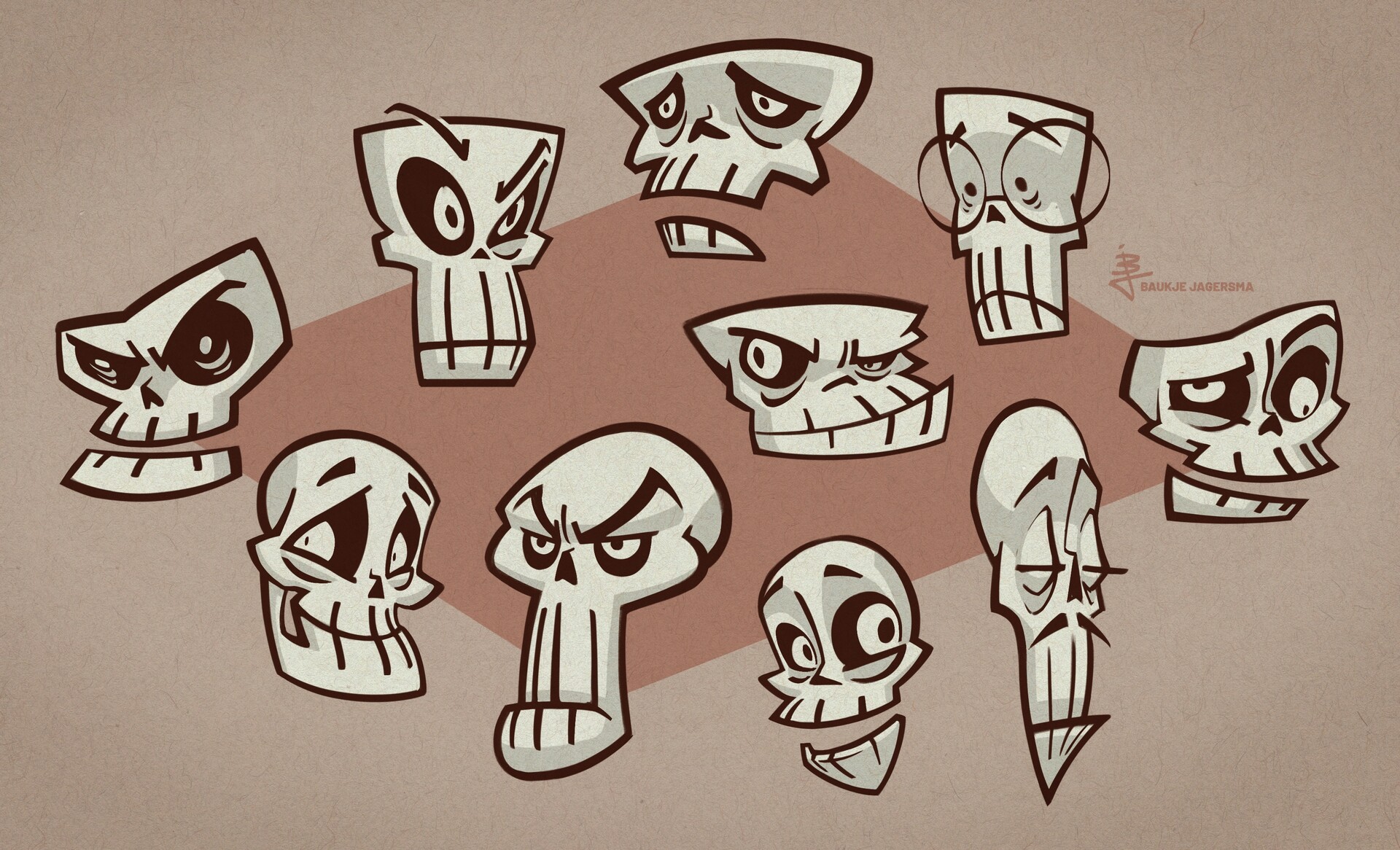 ArtStation - Skull Doodles