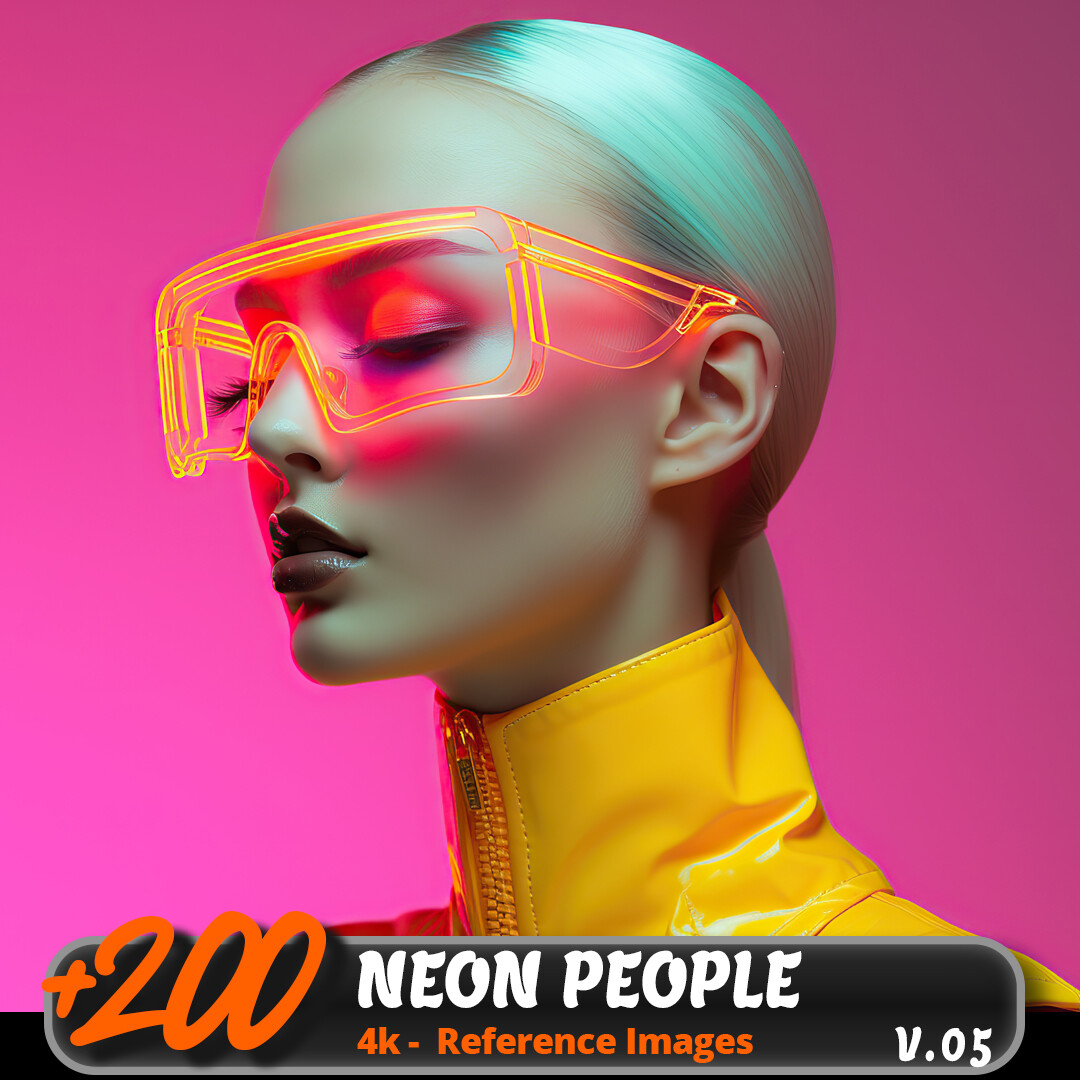 ArtStation - NEON PEOPLE VOL. 05/ 4K/ Reference Image