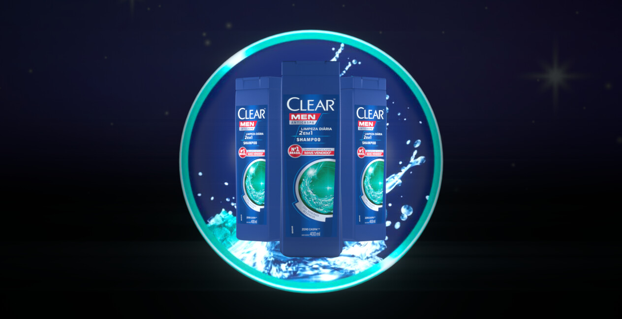 ArtStation - 3D Packshot Clear Men SHAMPOO