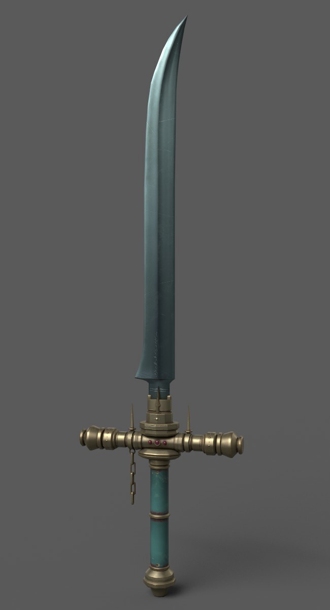 ArtStation - Ornamental Sword 3D Model