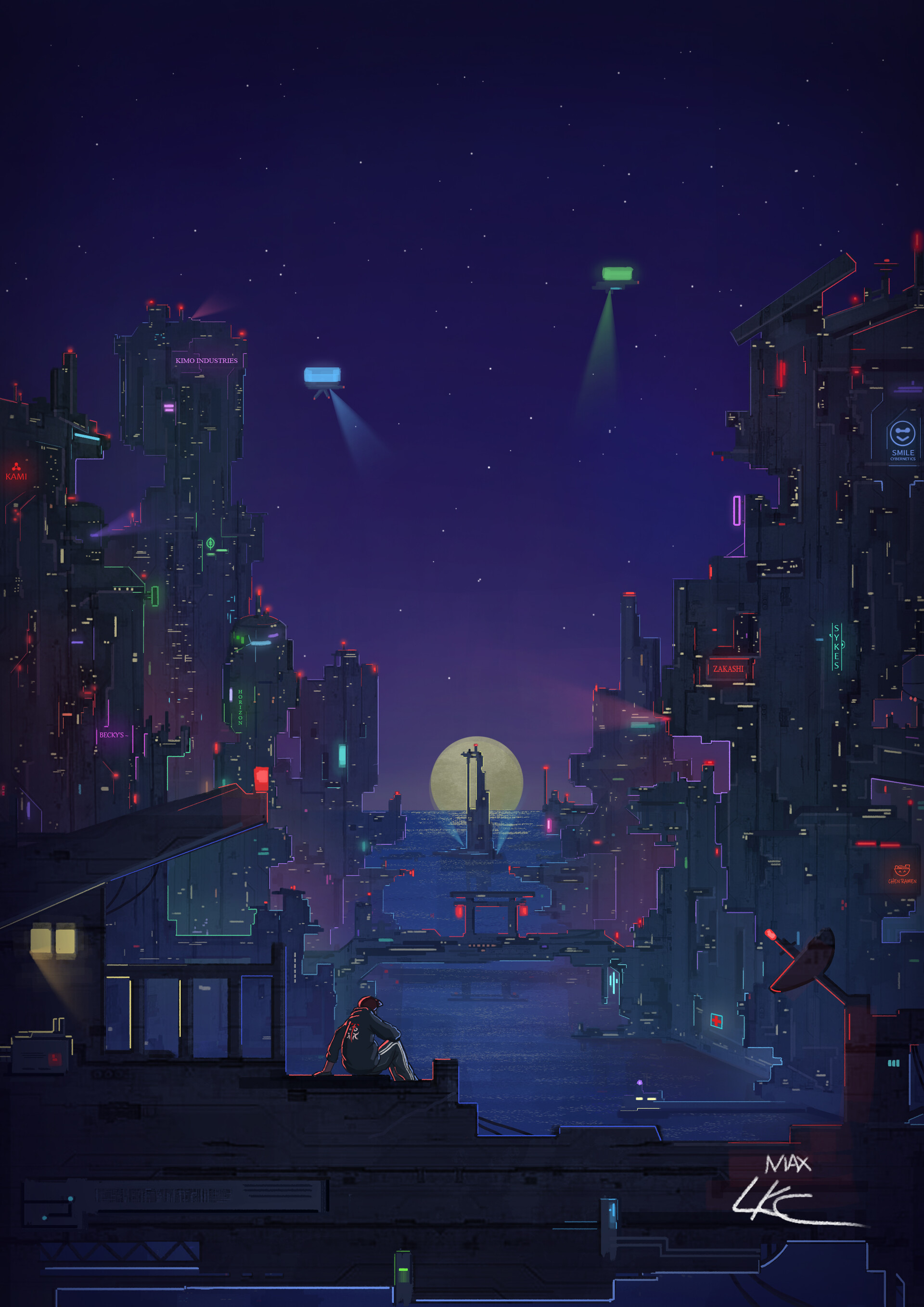 Artstation Cyberpunk Concept Art Practice