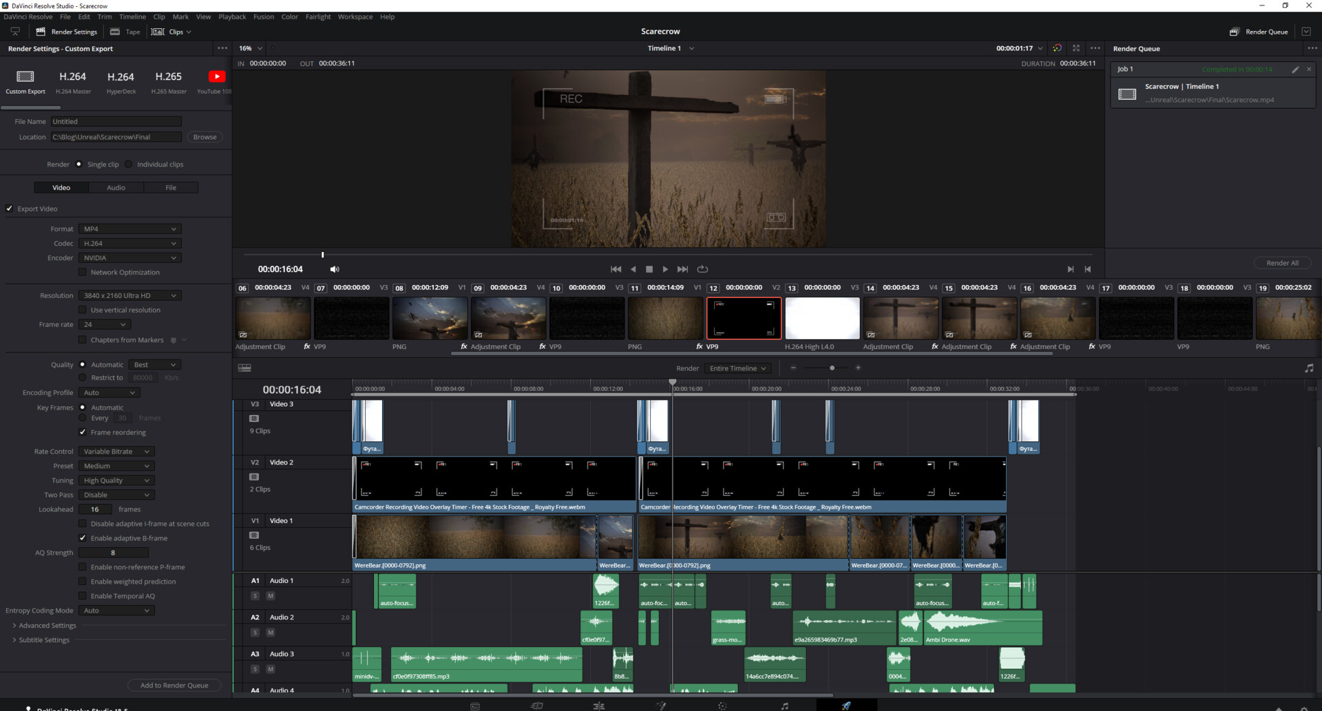 Dobrozlo Book - I make cinematics for stock / UnrealEngine /Scarecrow_4K