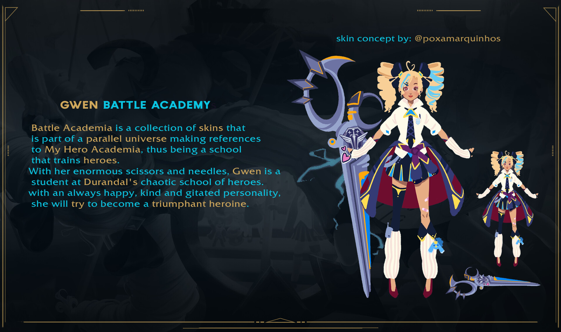 GaLo DZN - Fanart Gwen Battle Academy Splash art