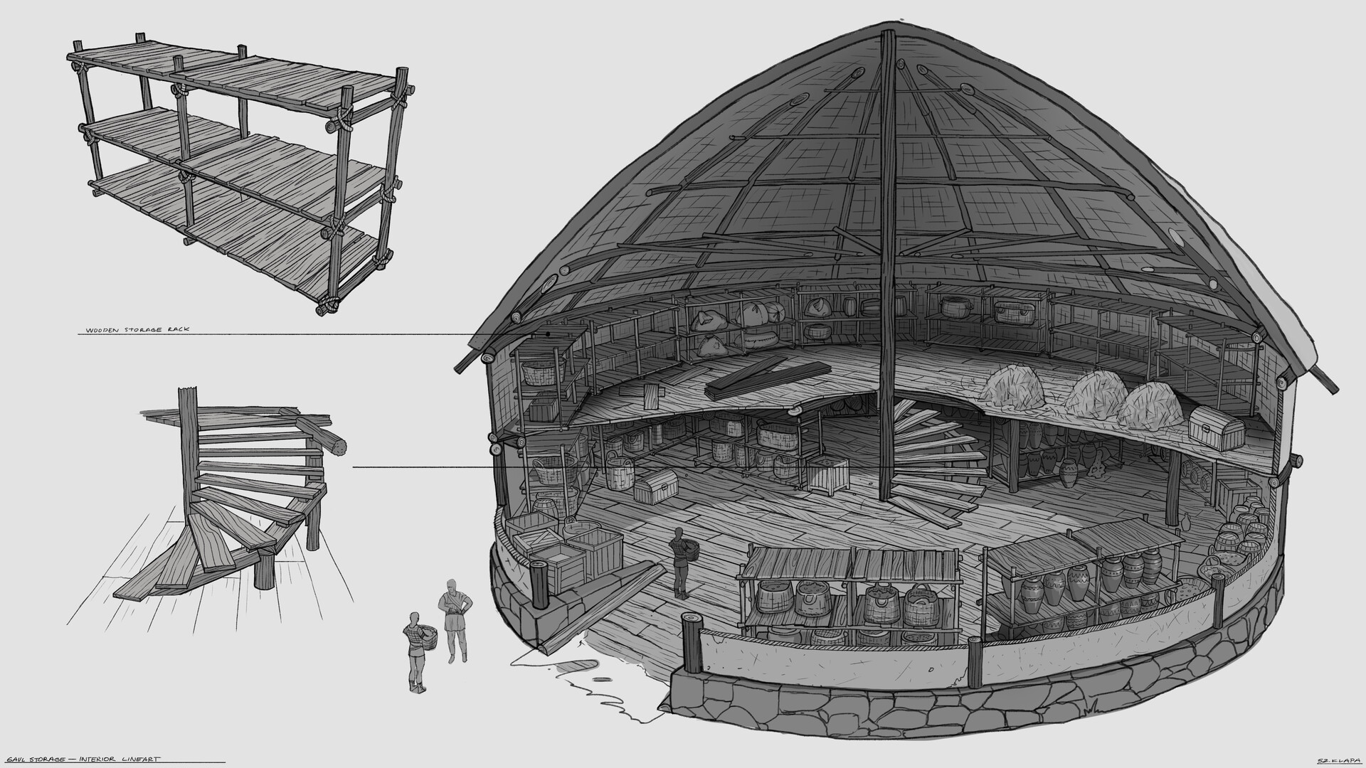 ArtStation - Modular building design - Gaul's storage