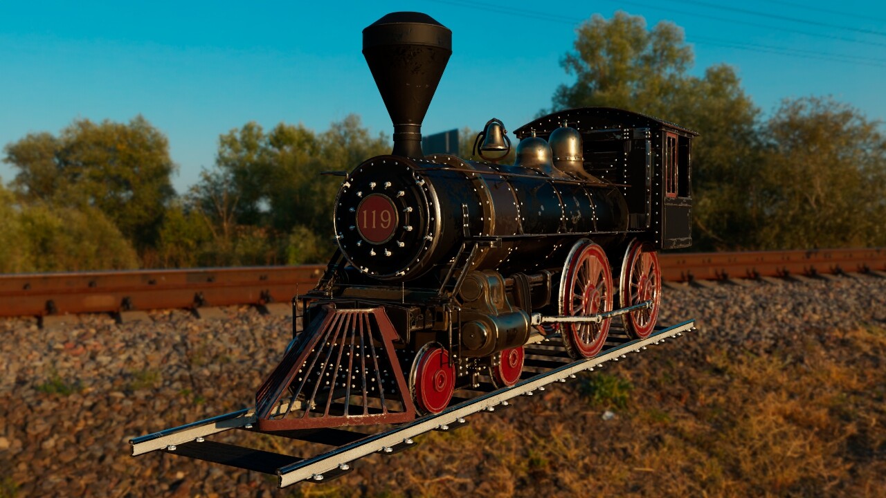 ArtStation - Vintage Locomotive Train Texturing