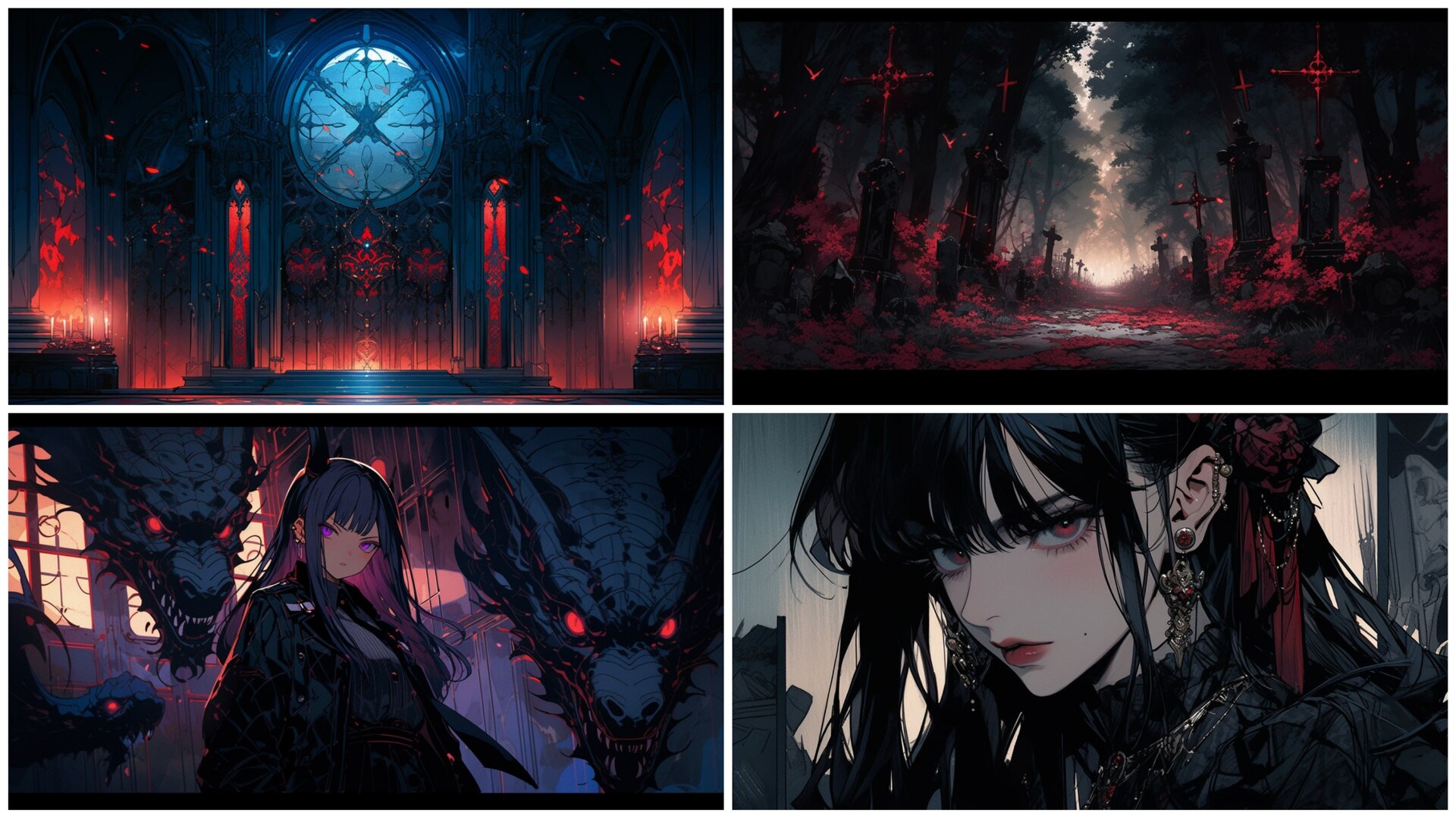 Concept Art - +450 Anime Gothic Comic Art (4k) | Vol_09