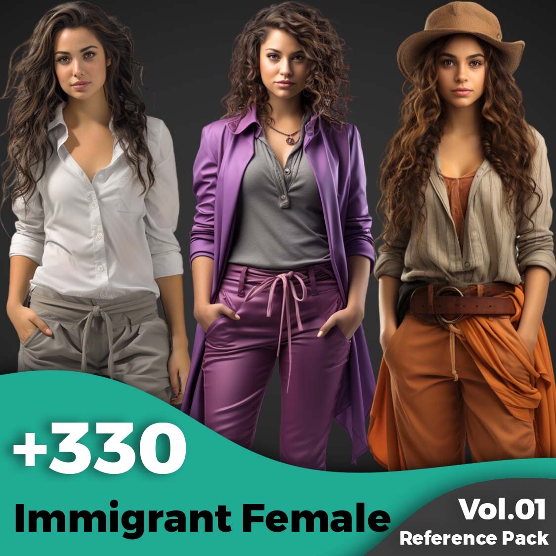 ArtStation - +330 Immigrant Female Character Concept (4k)