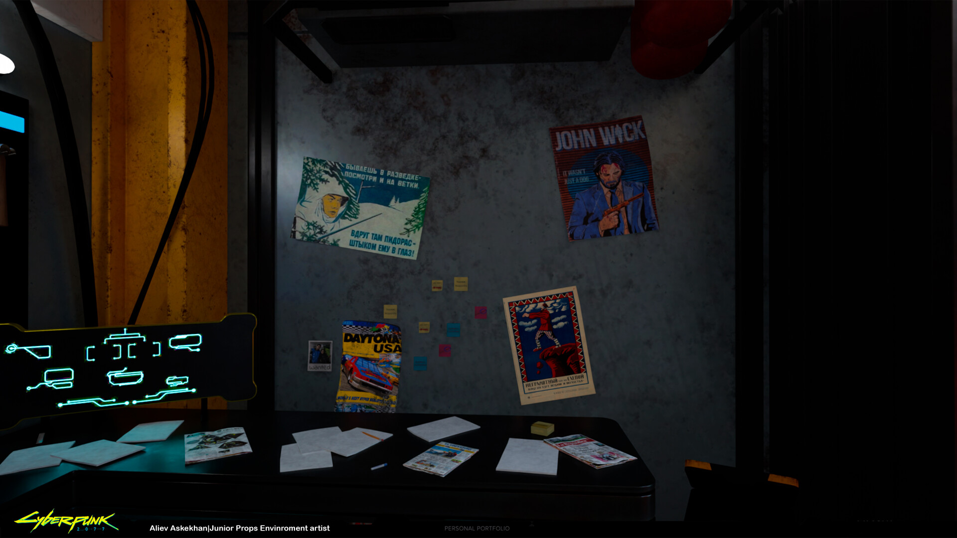 AskerZBrush3d - Cyberpunk 2077 - Thorton Galena "Rattler" Fan remake