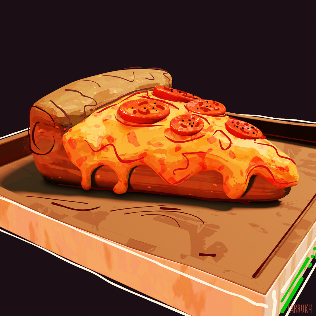 Farrukh Abdur - 3d Artist - Pizza Stylized