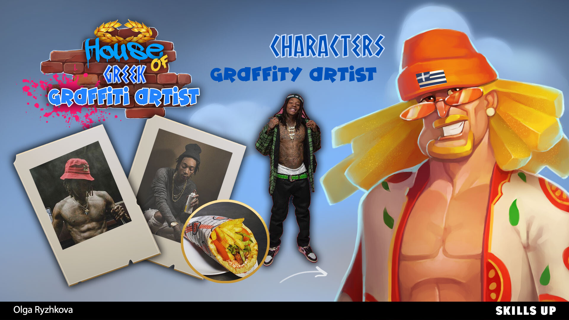 Olga Ryzhkova - House of Greek Graffiti Artist