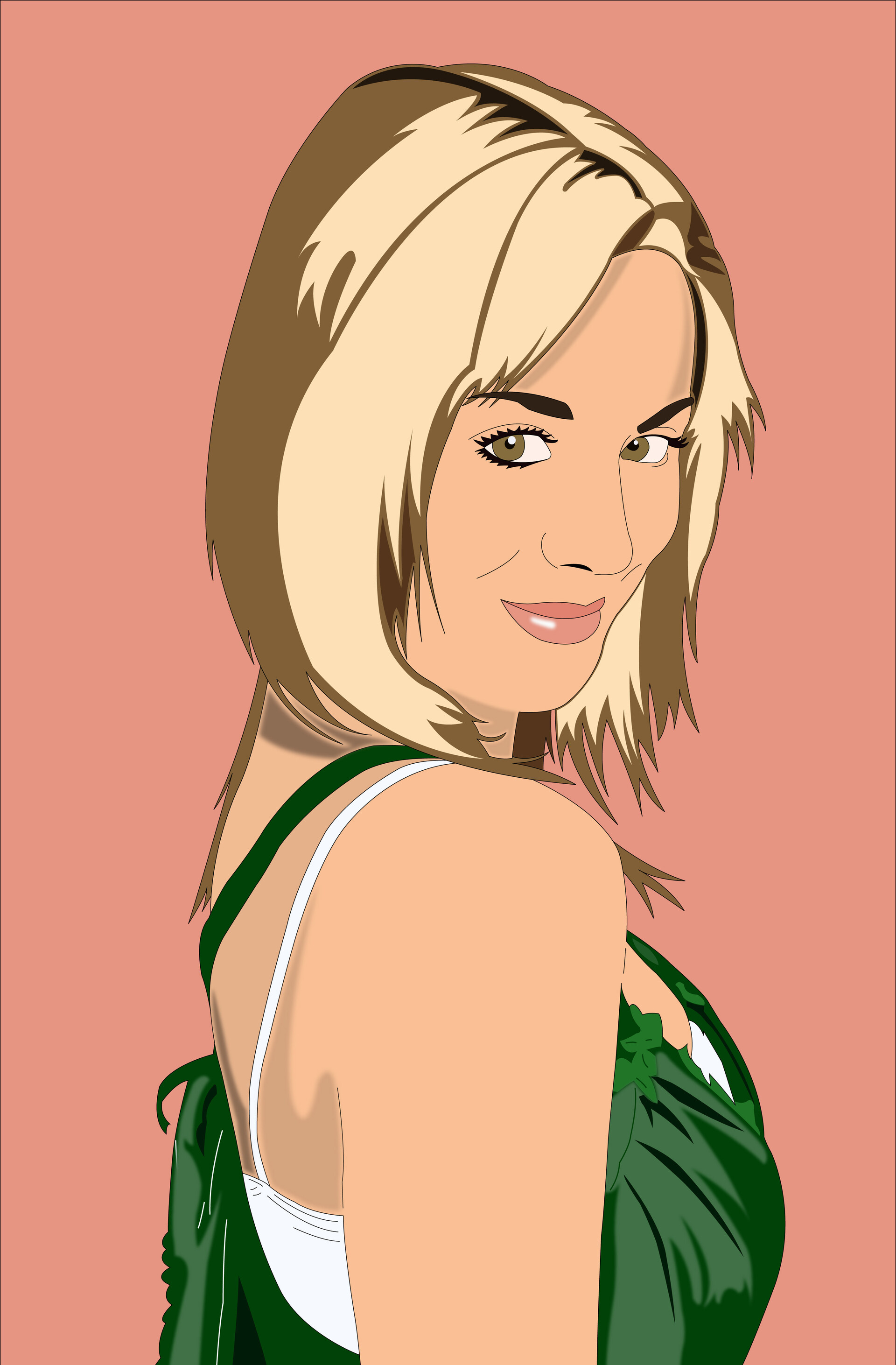 ArtStation - Kaley Cuoco Illustration
