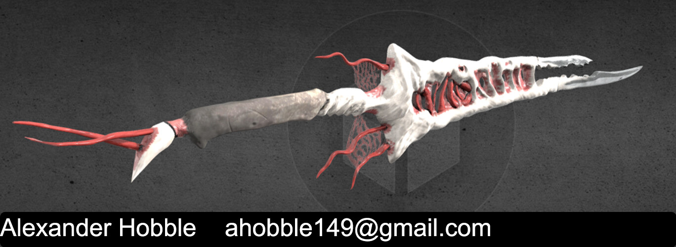 ArtStation - Organic Great sword Corvus-WIP