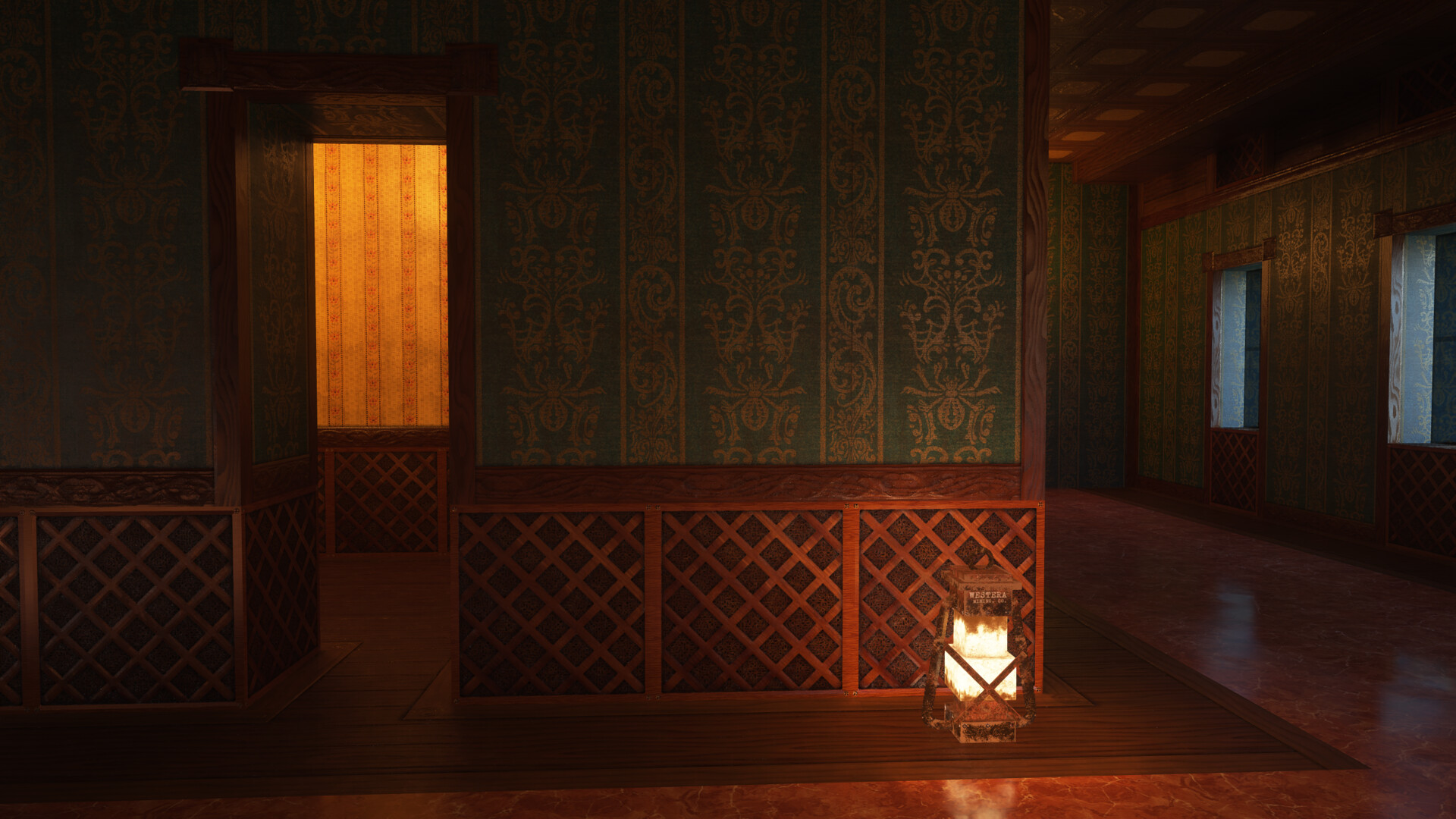 Sean Gause - Victorian Wallpaper & Woodwork In Minecraft