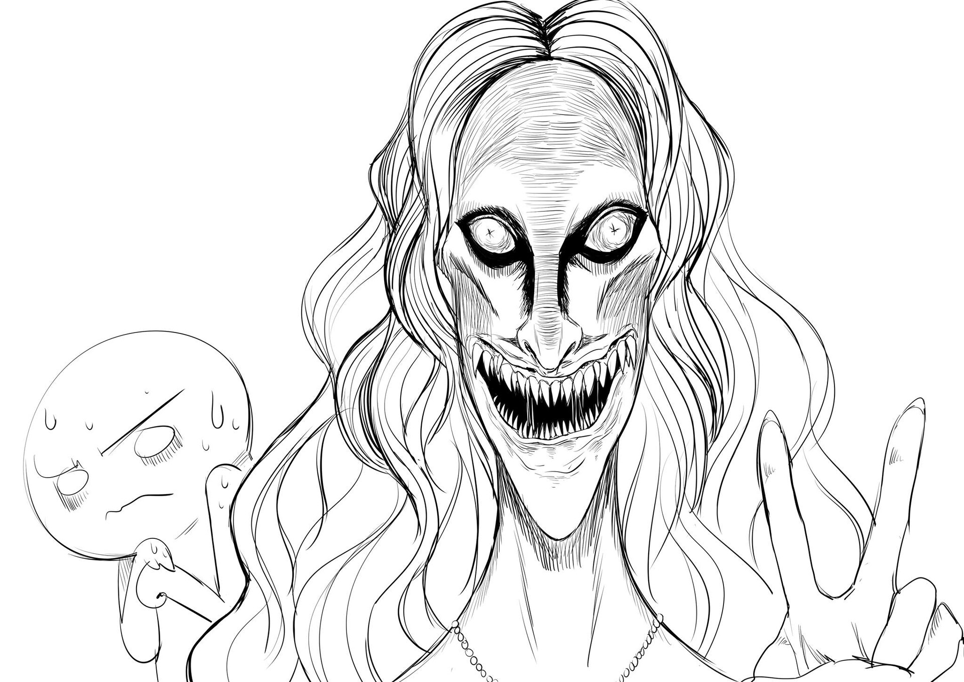 jeff the killer coloring page