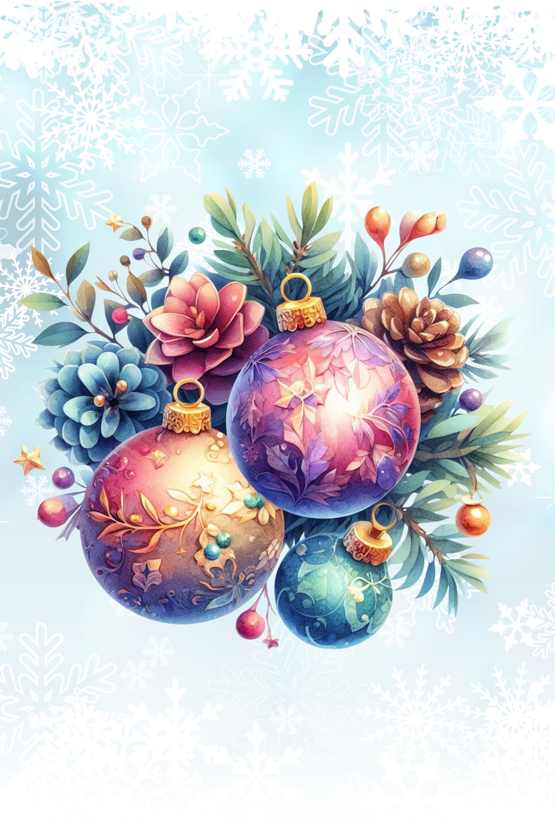 ArtStation - Watercolor Christmas Artwork 1