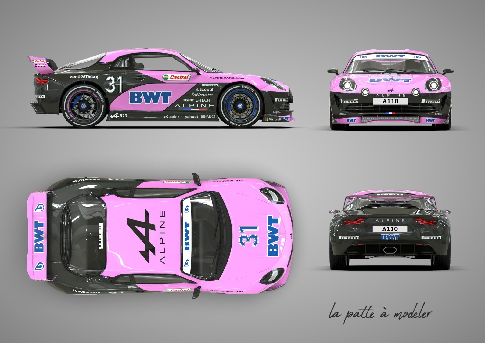 LA PATTE A MODELER - Alpine A110 II F1 Livery
