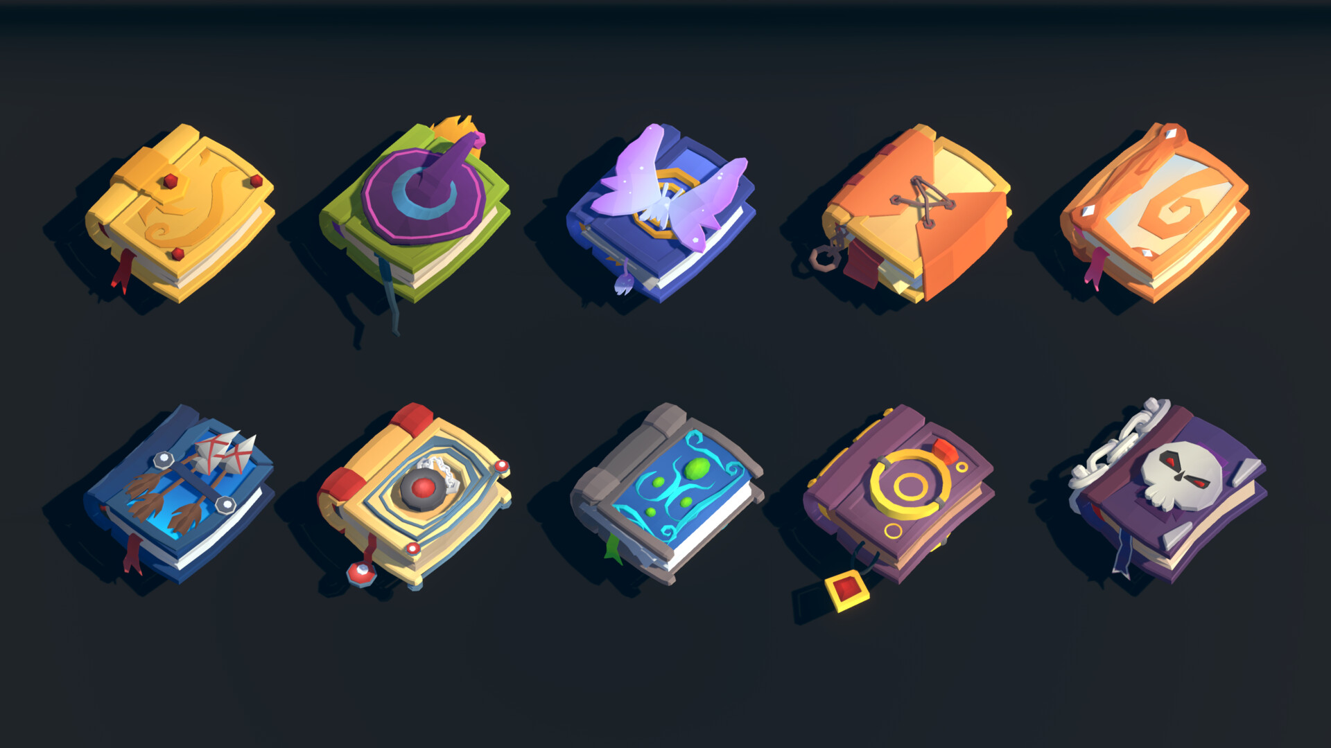 ArtStation - Fantasy Spell Books