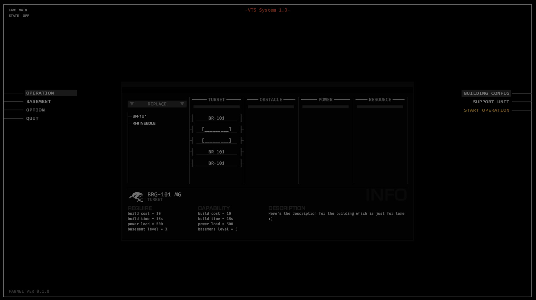 ArtStation - Project VTS UI MainMenu 10.22