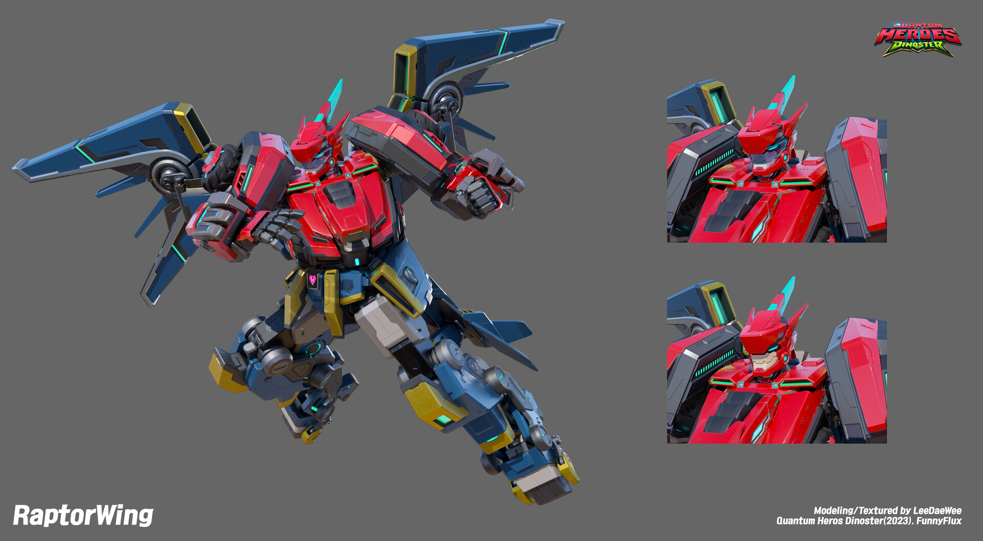 David Lee - QuantumHeros Dinoster - RaptorWing