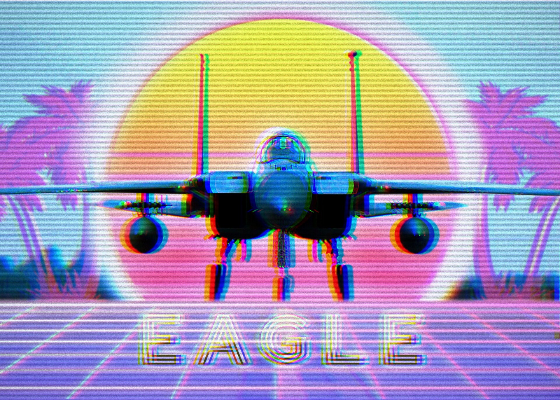 ArtStation - F-15 EAGLE RETROWAVE
