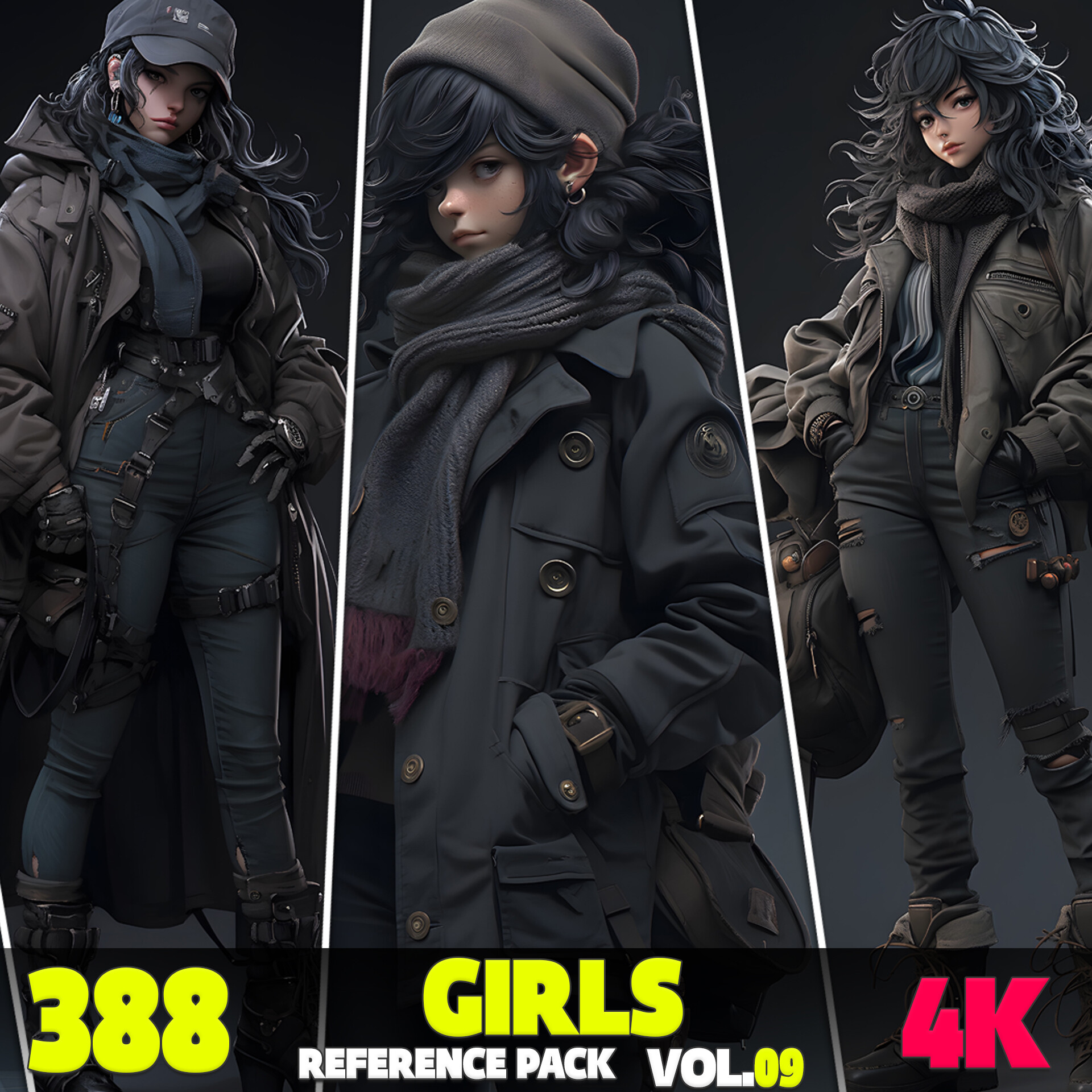 ArtStation - 388 4K Girls Reference Pack Vol.09