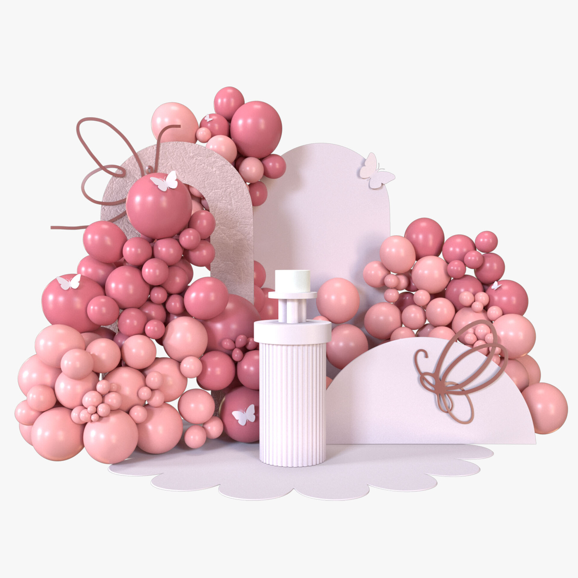 ArtStation - Balloon Garland 3d model - https://www.turbosquid.com/3d ...