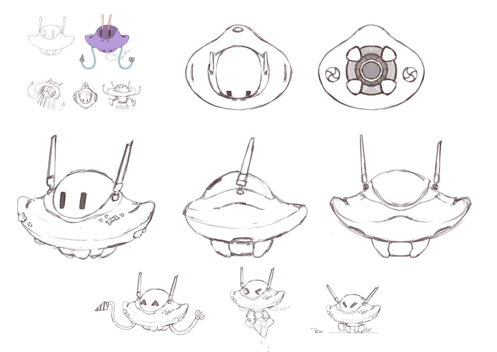 ArtStation - Personal work: floating robot design