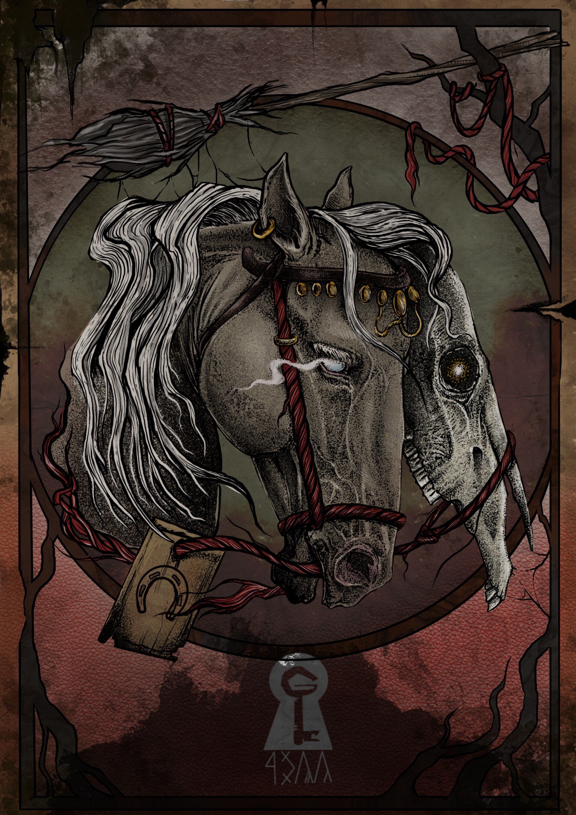 ArtStation - "Horse skull" card