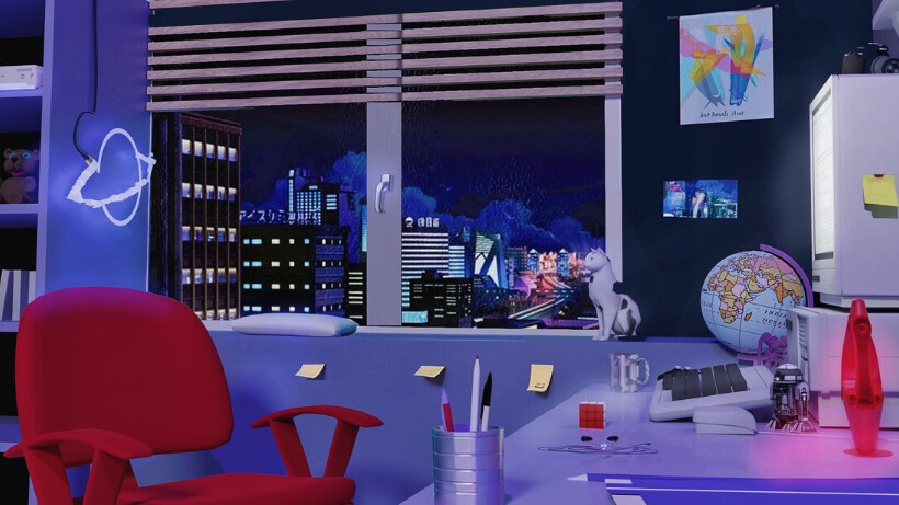 ArtStation - lofi fan art blender