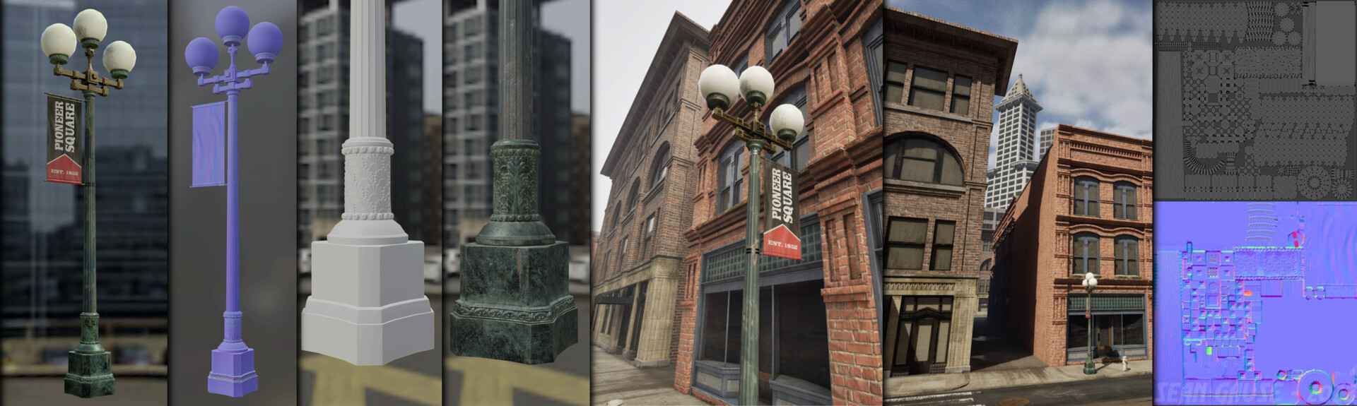 Sean Gause - Seattle - Pioneer Square Streetlamp