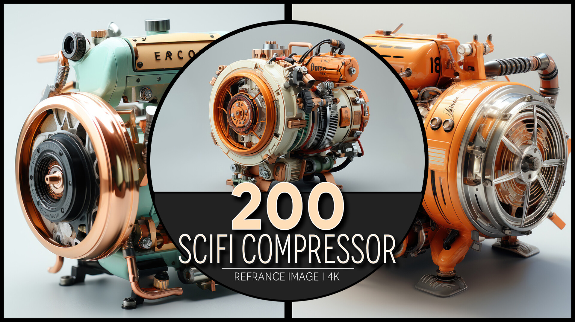 Pixel Ref - Scifi Compressor 4K Reference/Concept Images