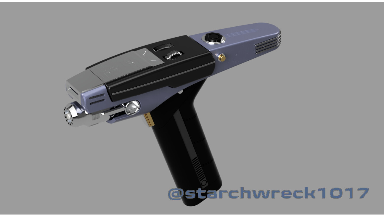 Ian Kisluk - Strange New Worlds Concept Phaser by Ray Lai