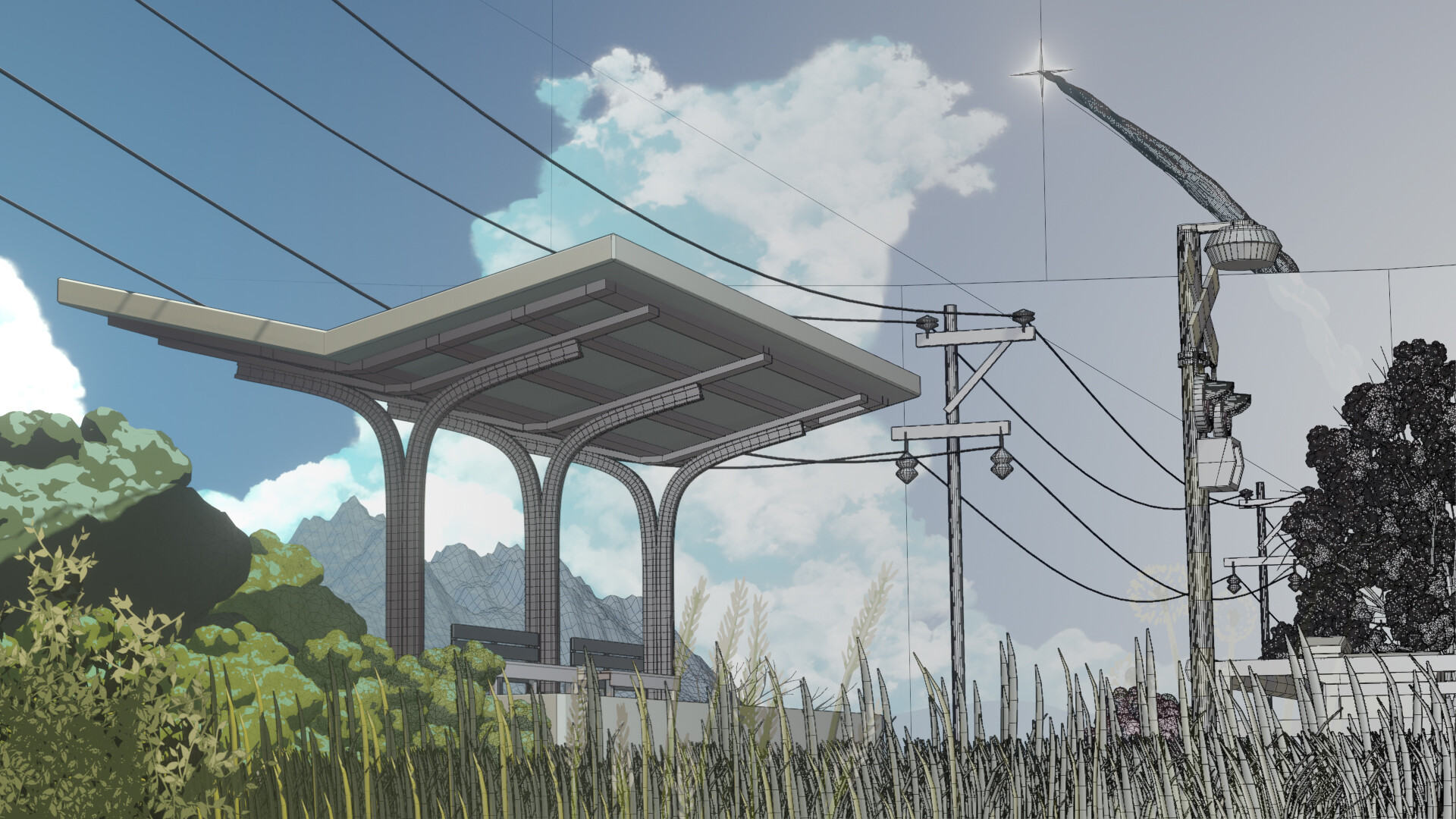 Jtae-me(JM) - Anime Background (Blender)