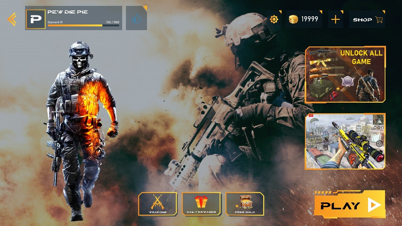 ArtStation - Shooting Game UI design