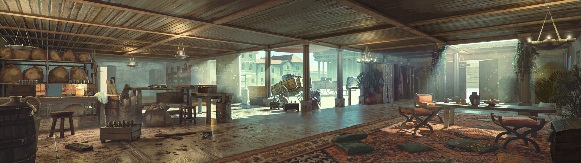ArtStation - Roman interior / workshop