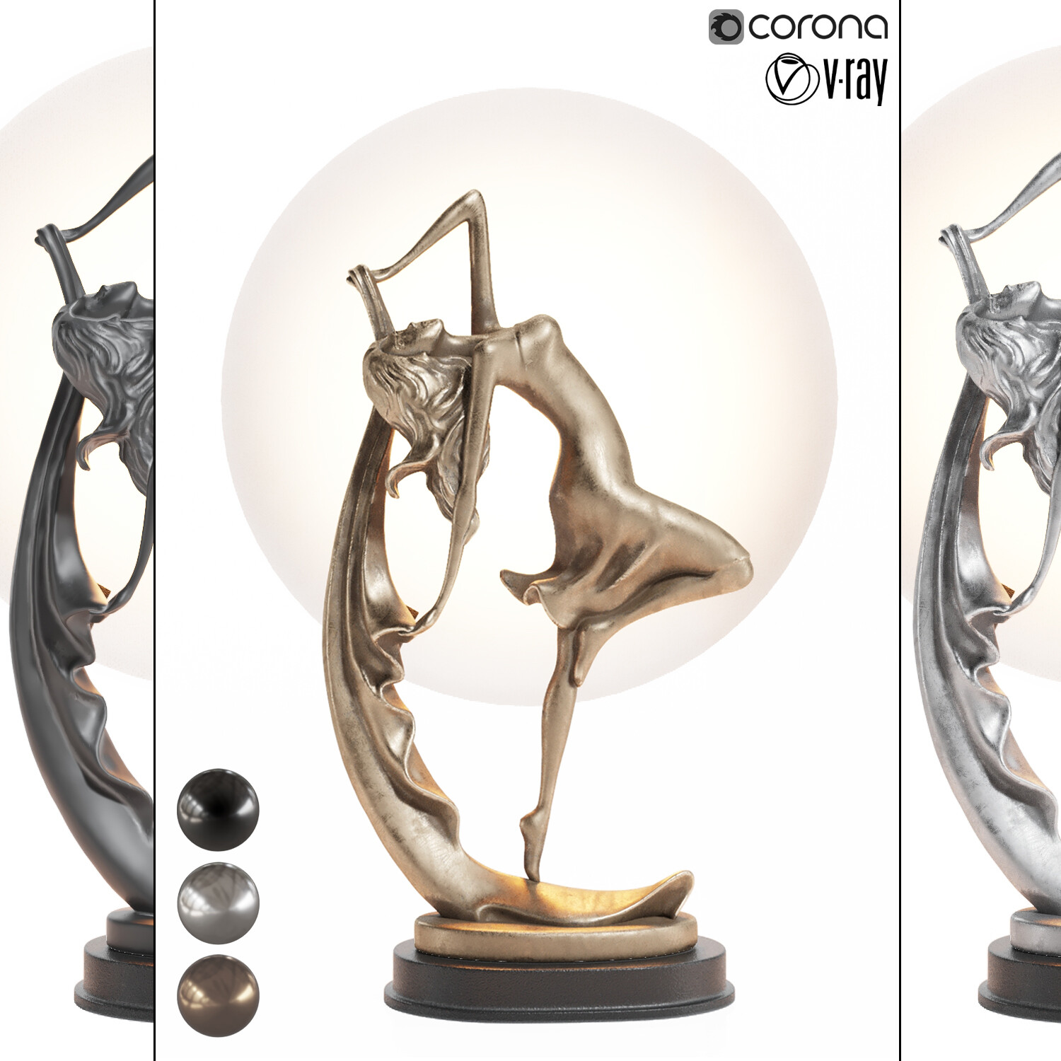 ArtStation - dancer table lamp