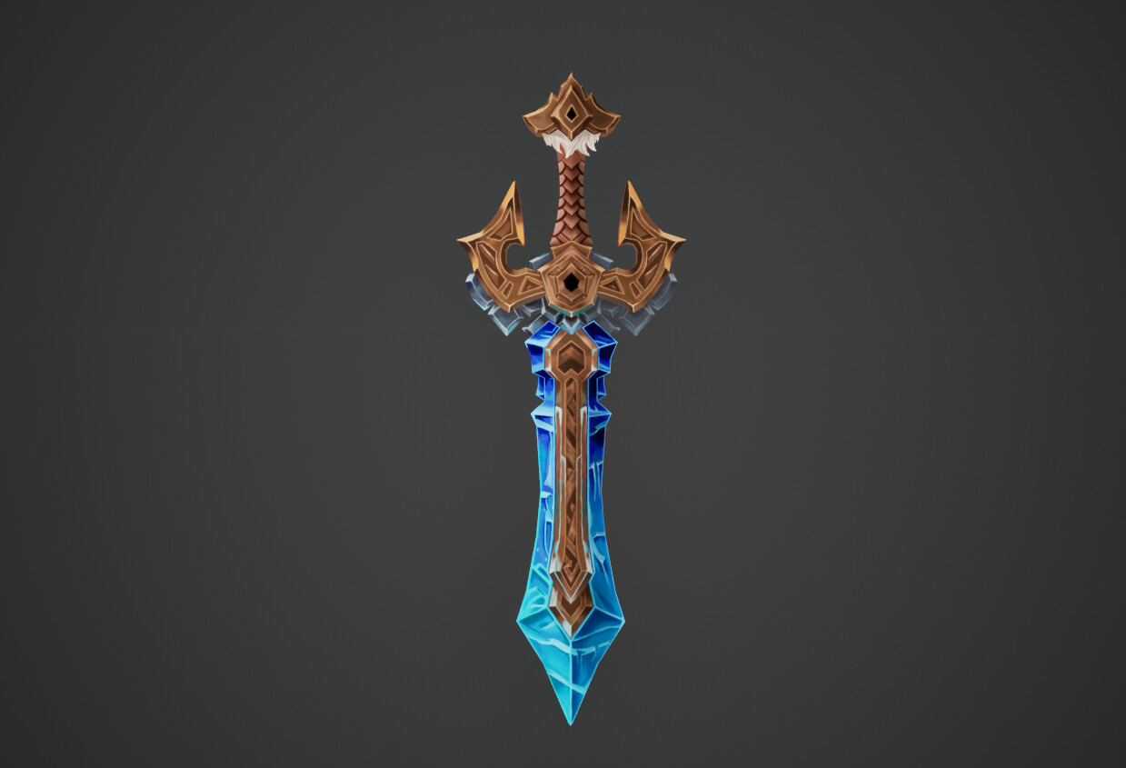 ArtStation - HandPainted Frost Sword