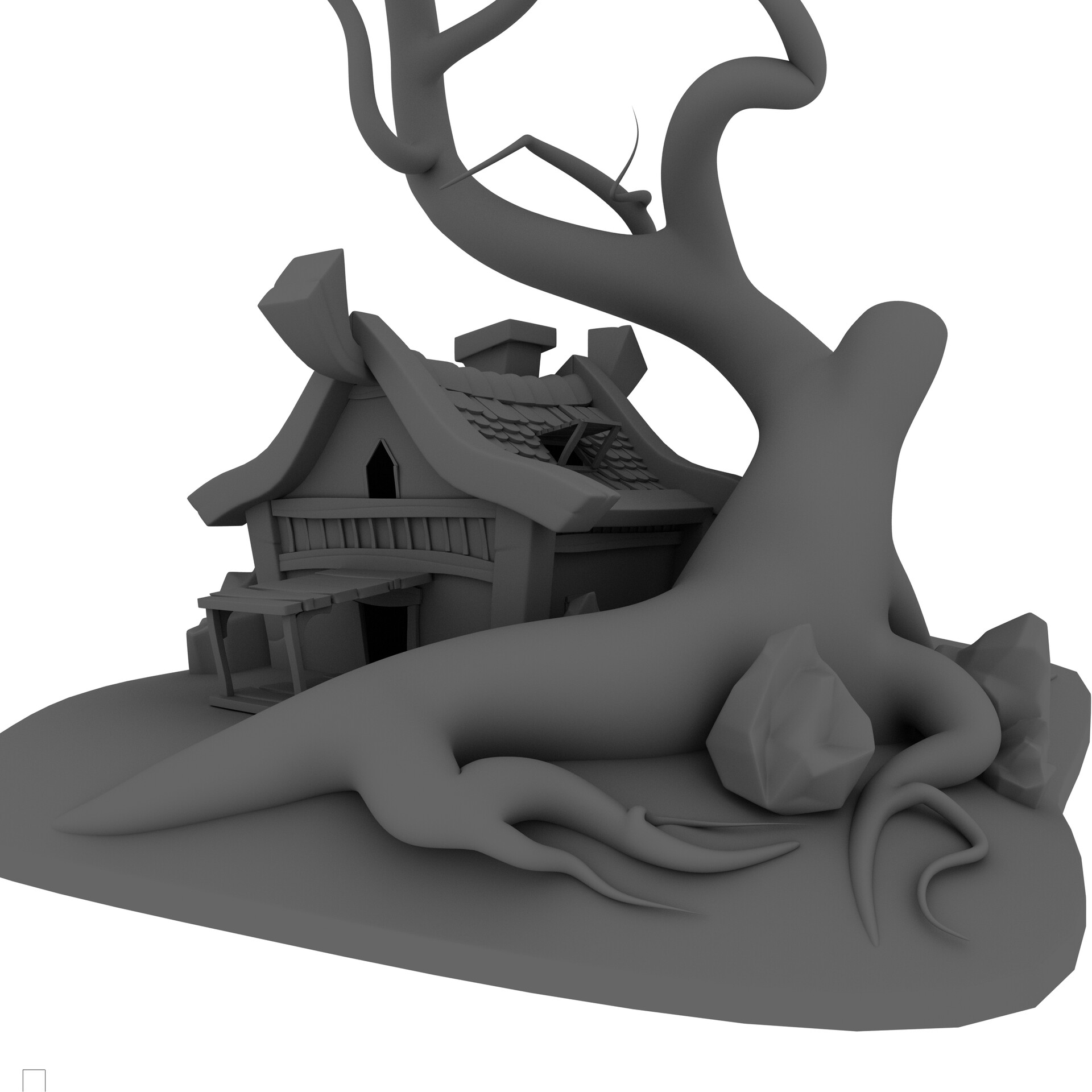 ArtStation - STYLIZED HUT