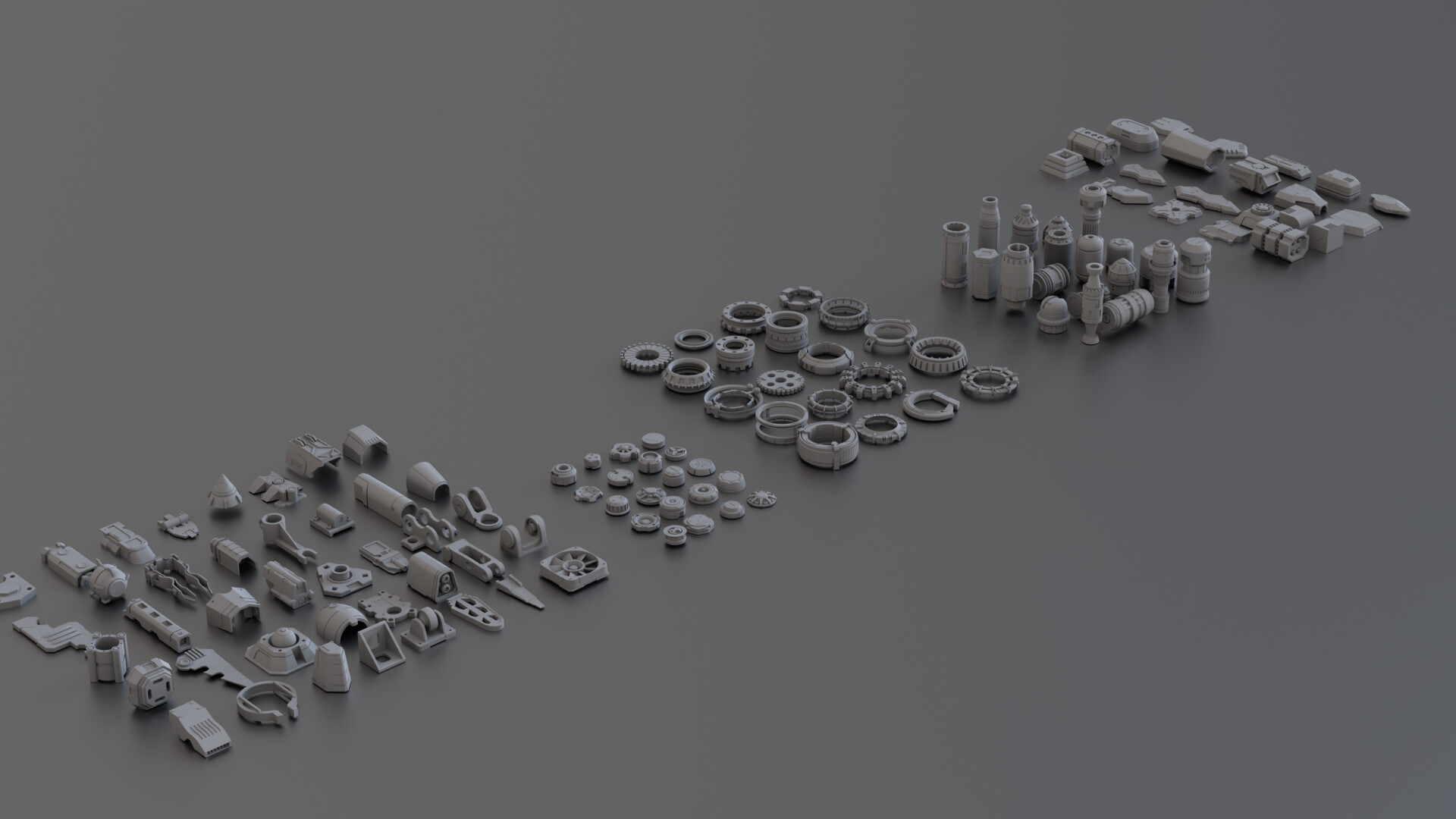 ArtStation - Kitbash Pack [150 Pieces Total]