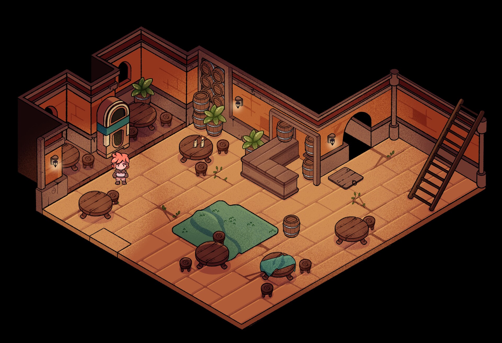 ArtStation - Tavern Game Interior Design