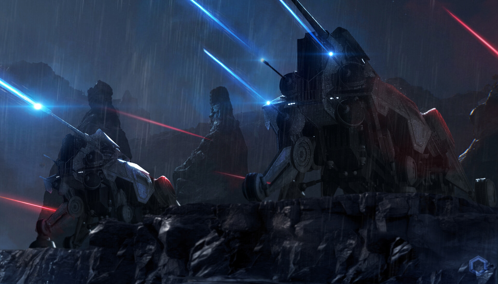 ArtStation - AT-TE Clone Tank In battle