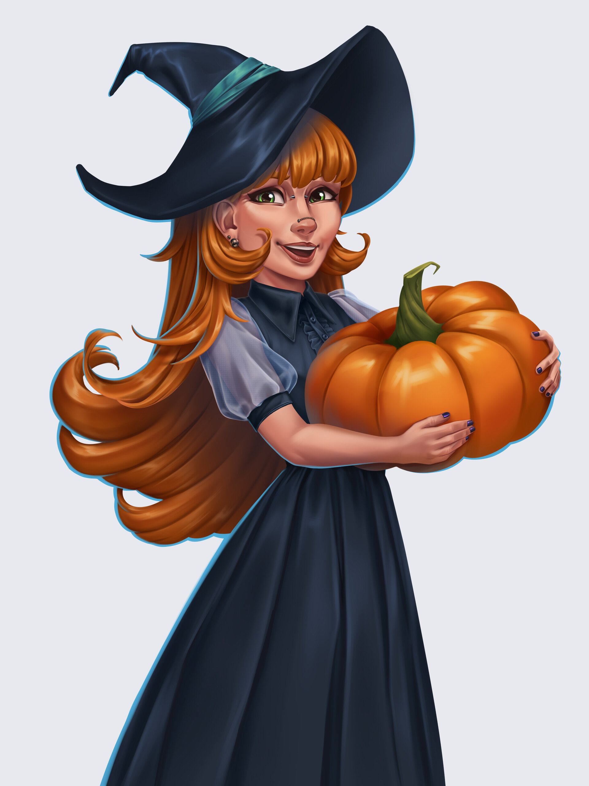 Daria Levartovskaya - Casual character design - pumpkin girl