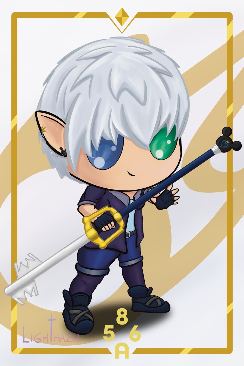 ArtStation - FFXIV Triple Triad card X Kingdom Hearts Design